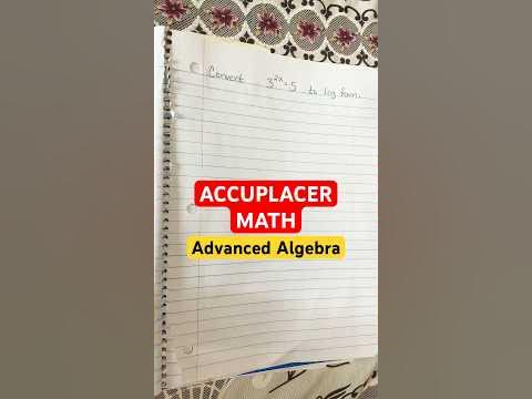 ACCUPLACER Math | Advanced Algebra and Functions #accuplacer # ...