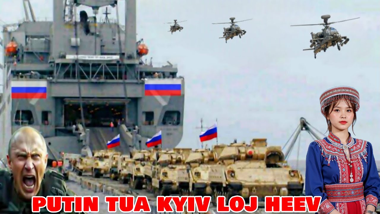 RUSIA-UKRAINE 1/6: RUSIA TSO DRONE COOB HEEV TUA KYIV, PUTIN TSHAV DAV ...