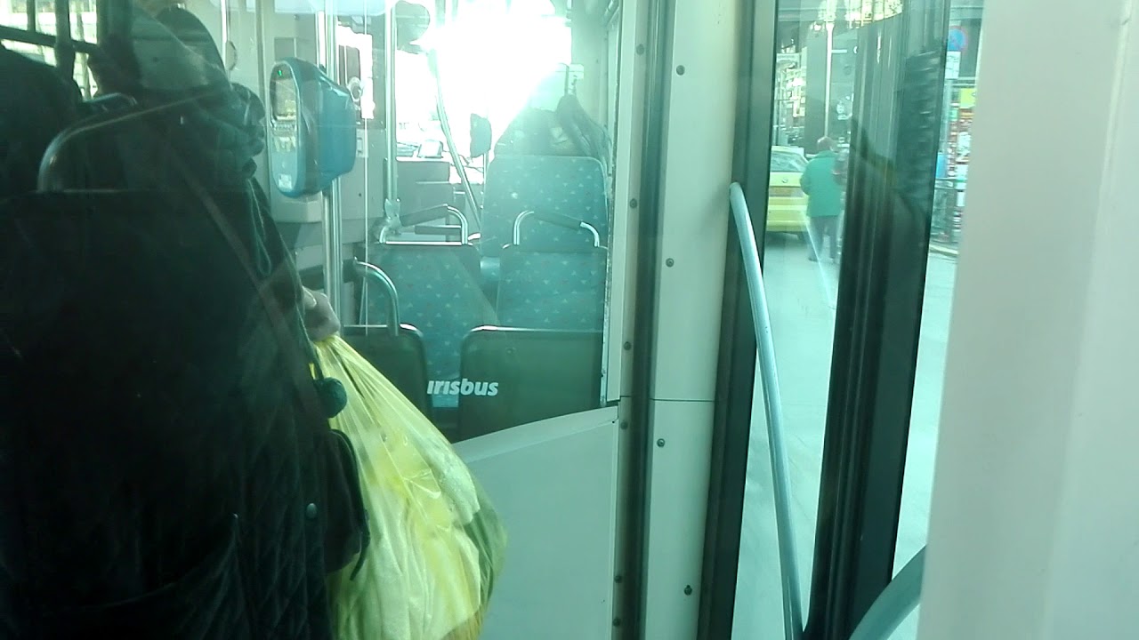 Athens Bus Riding:Irisbus Agora S Diesel - YouTube