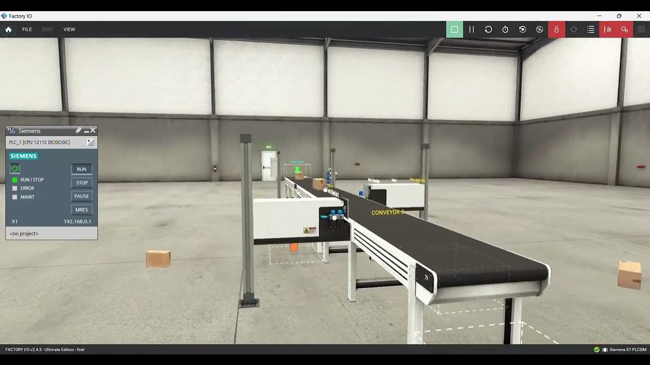 SORTING BOXES BY HEIGHT - LAD - TIA PORTAL - FACTORY IO - YouTube