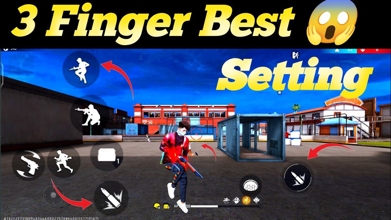3 finger best setting 😱😱 | free fire max 🔥 - YouTube