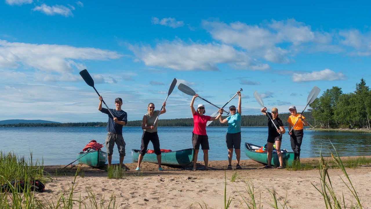 Kanutour auf dem Skellefteälven in Schwedisch Lappland - YouTube