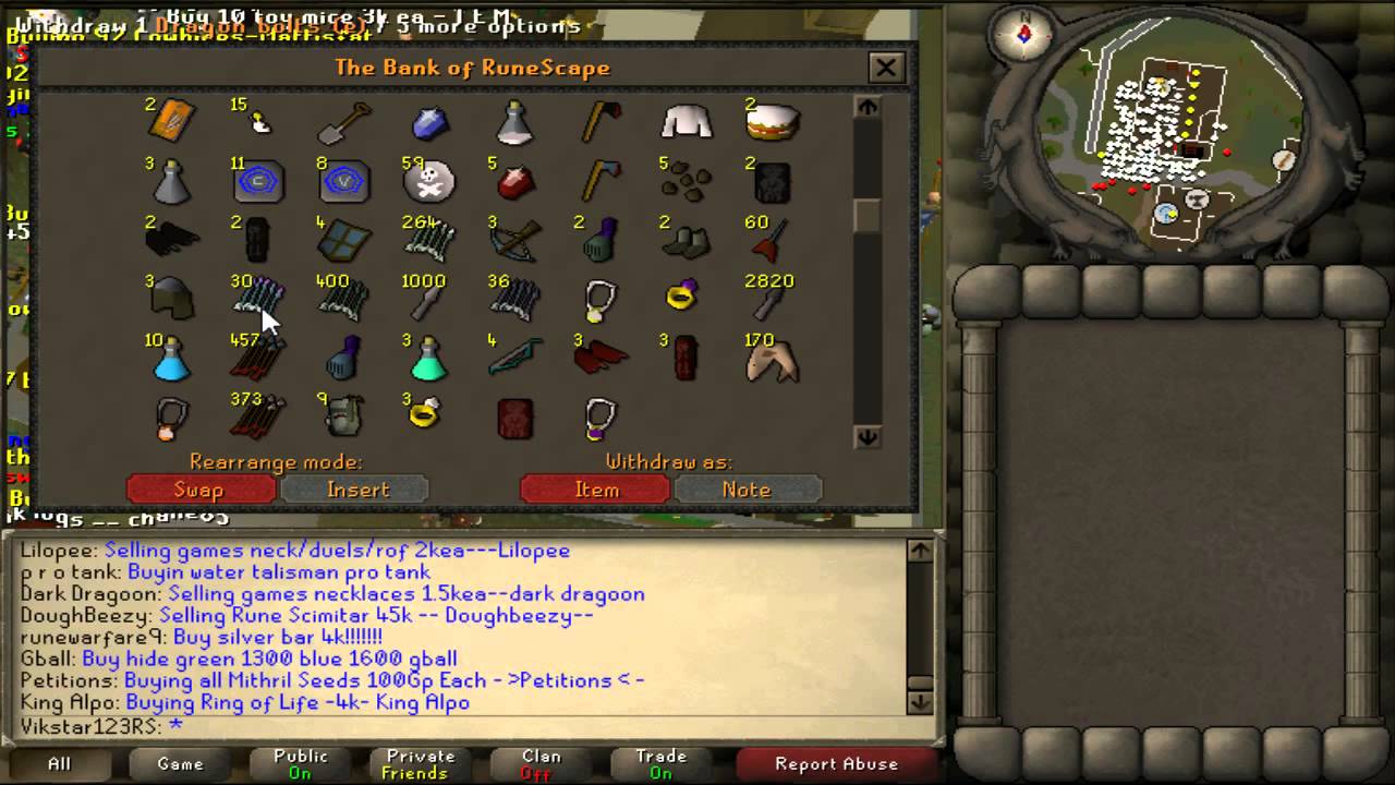 Runescape 2007 Bank Video #1 - Old School Runescape - Vikkstar123 - YouTube