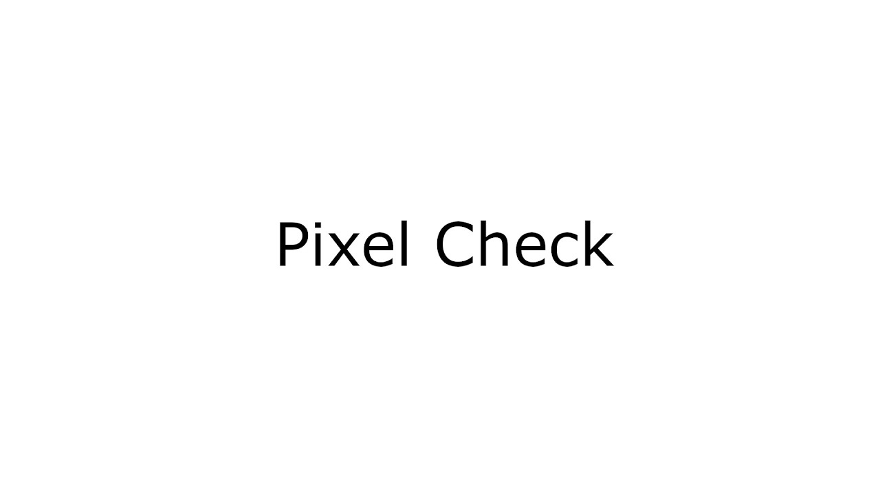 Pixel Check Test - FULL HD 1080p - YouTube