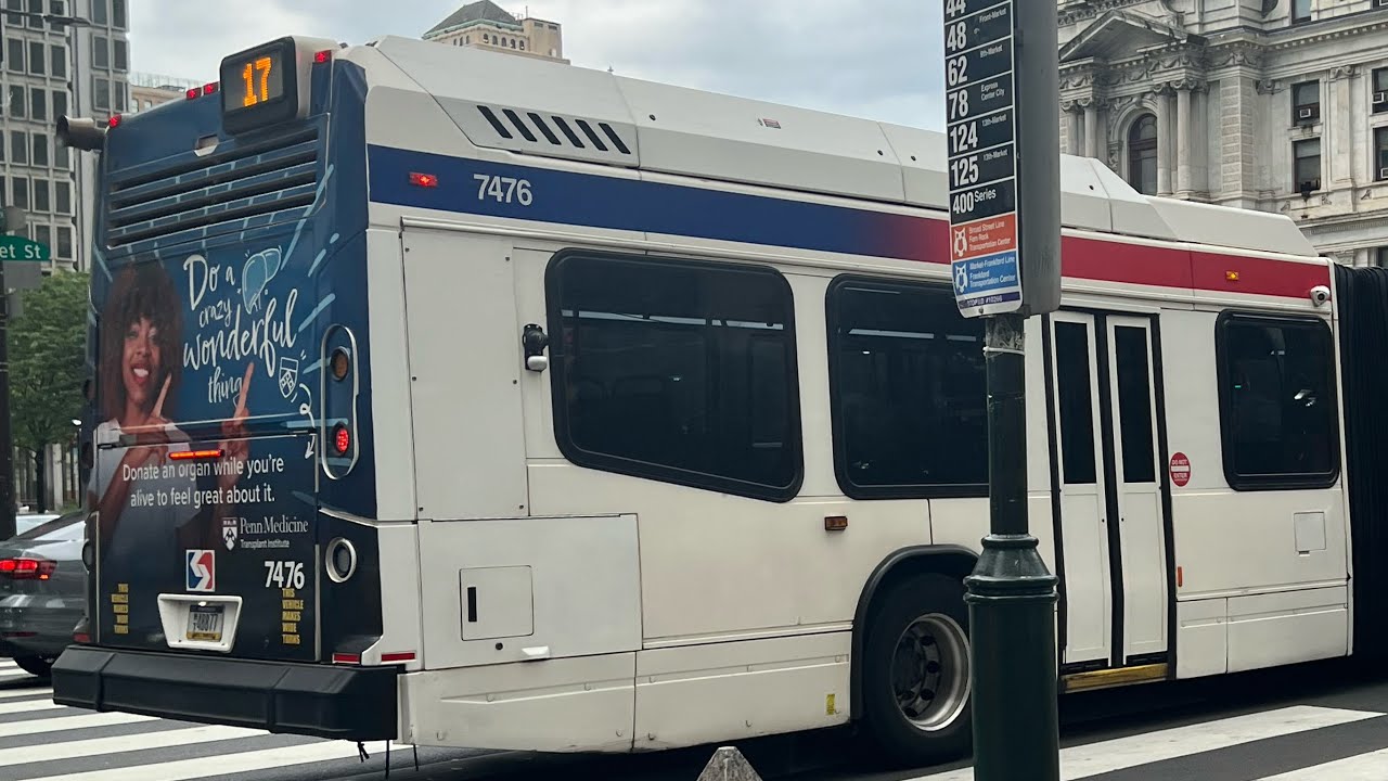 SEPTA 2015 Nova Bus LFSA #7476 On Route 17! - YouTube
