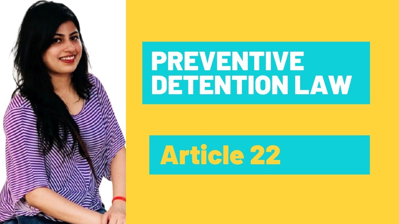 Preventive detention law - YouTube