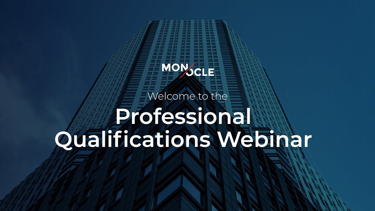 Monocle's Professional Designations Webinar - YouTube