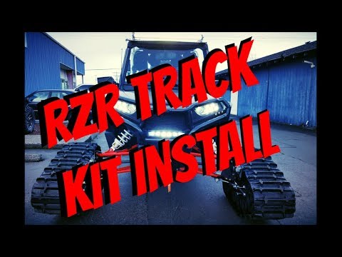SNOW MONSTER Polaris RZR XP4 Turbo track kit - YouTube