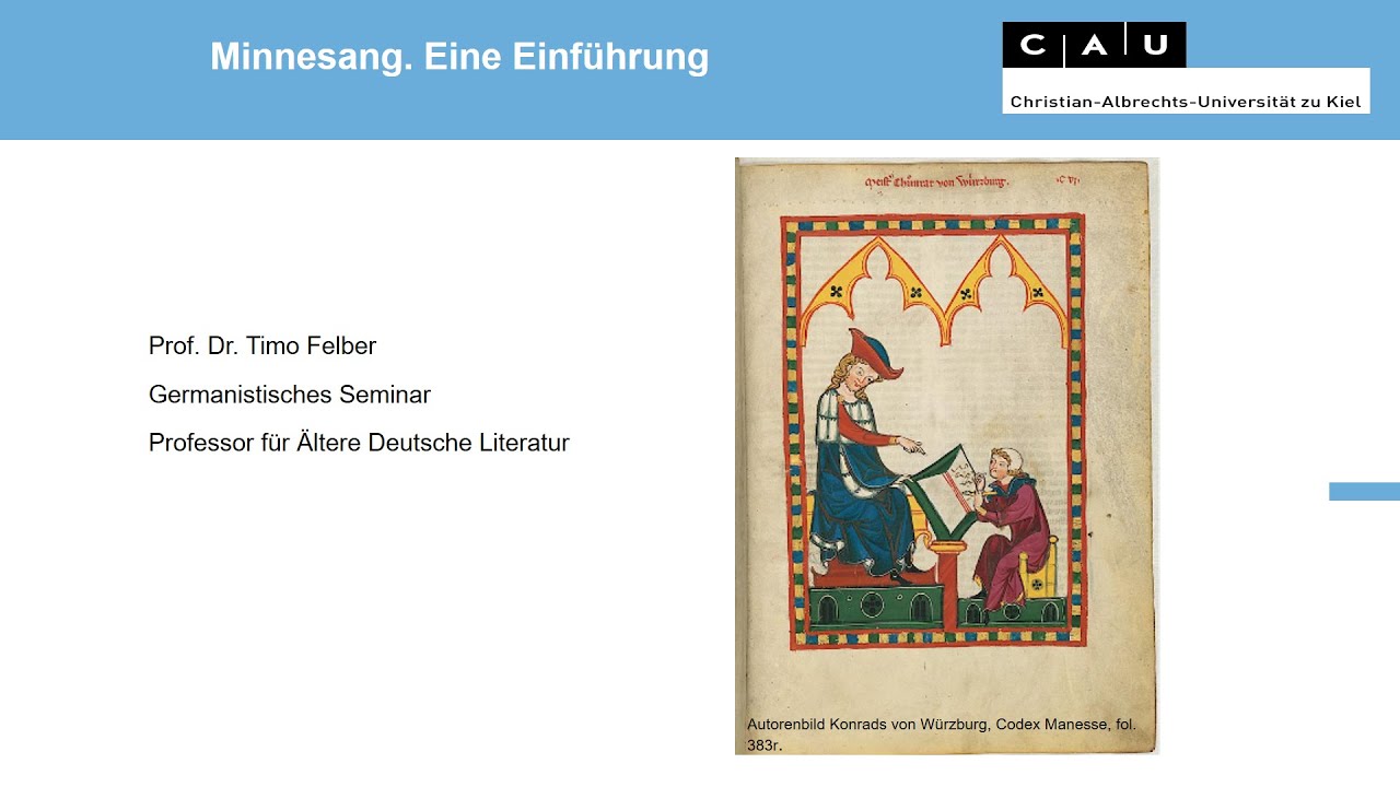 Einführung in den Minnesang I - YouTube