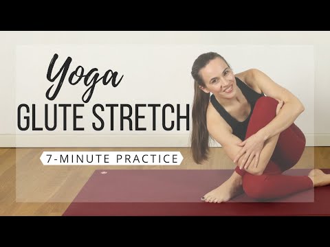 Yoga for GLUTES - Deep Stretch Flow // Day #18 28-Day Yoga Challenge From Head to Toe