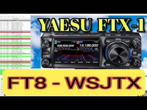 Yaesu FTX-1 , FT8 - WSJTS Set Up - ? - YouTube