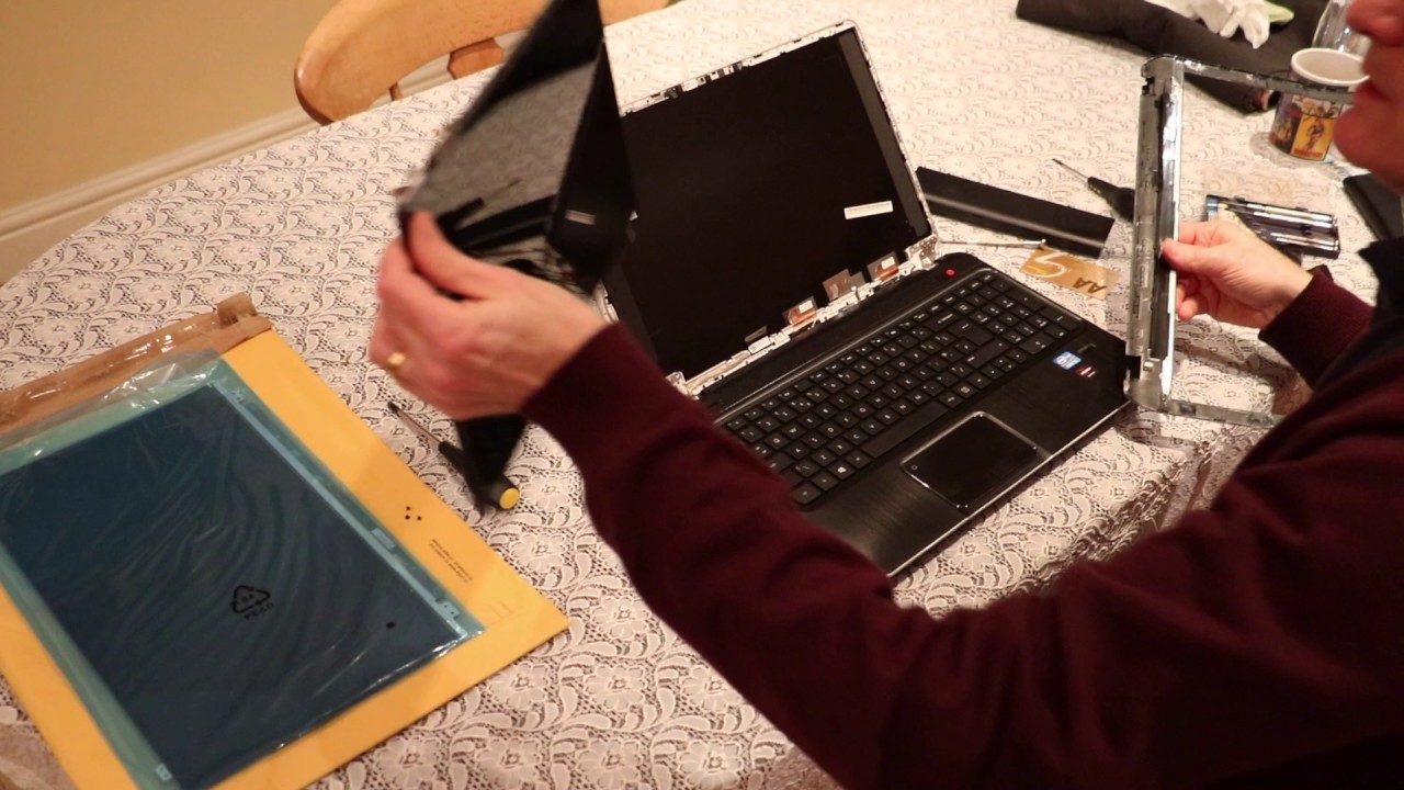Laptop screen replacement / How to replace laptop screen [HP COMPAQ ...