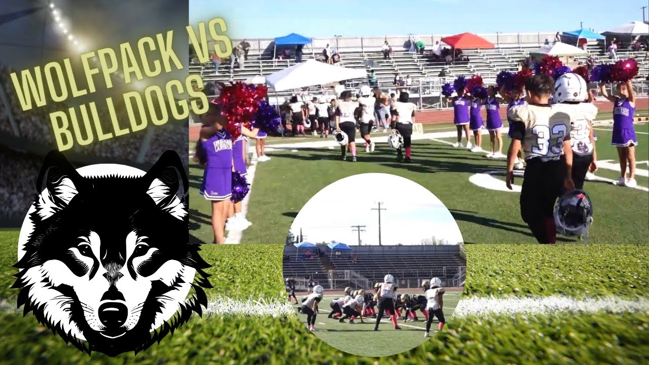 WOLVES VS BULLDOGS (peewee football) - YouTube