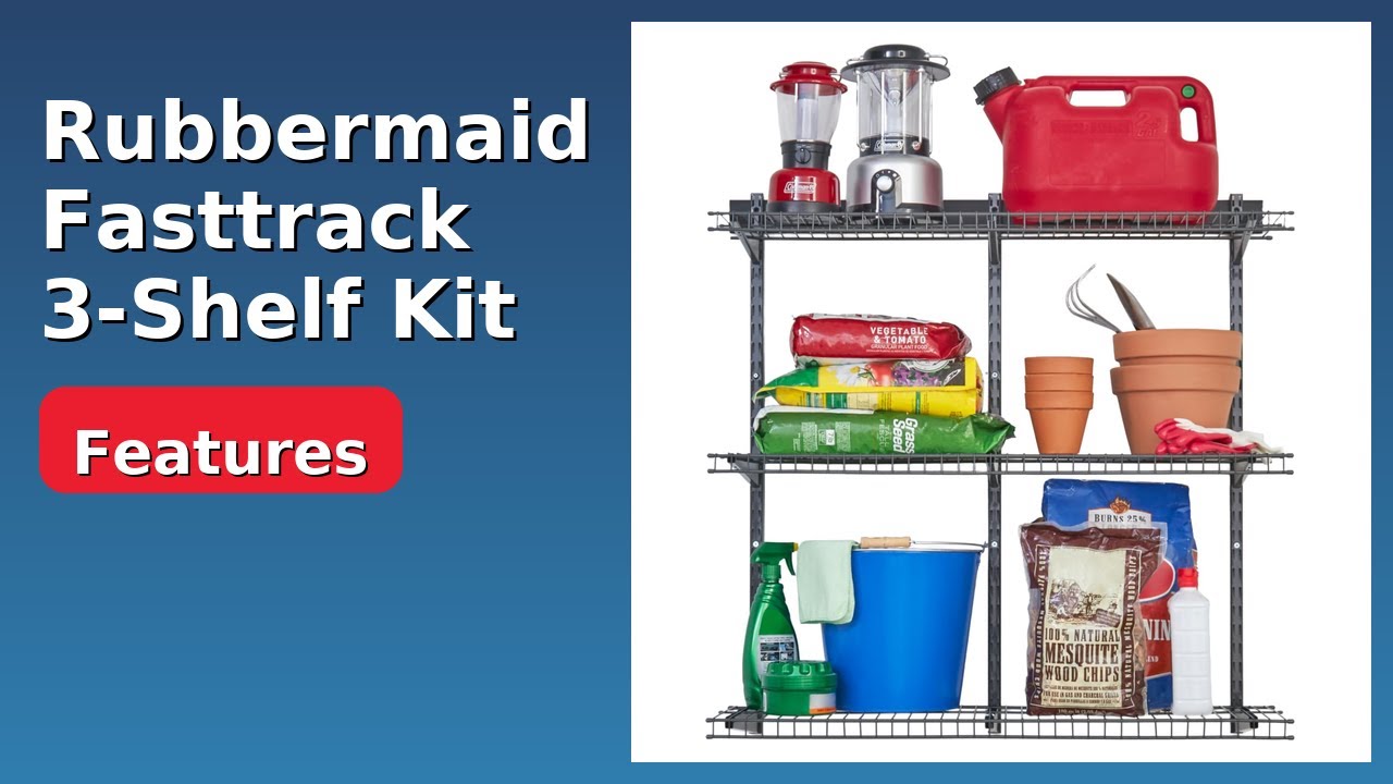 REVIEW (2026): Rubbermaid Fasttrack 3-Shelf Kit. ESSENTIAL details ...