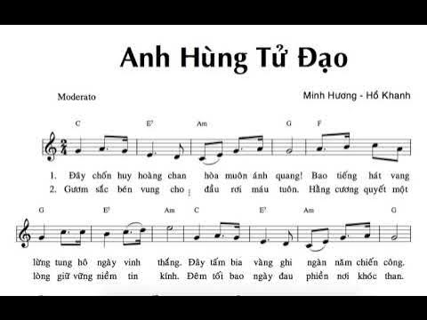 TẬP HÁT : CT ANH HÙNG TỬ ĐẠO ( MINH HƯƠNG - HỒ KHANH ) - YouTube