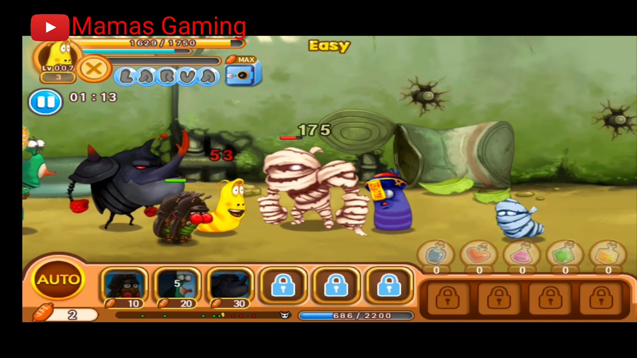GAME LARVA HEROES 1-10 ️ Mamas Gaming || Larva Kuning - YouTube