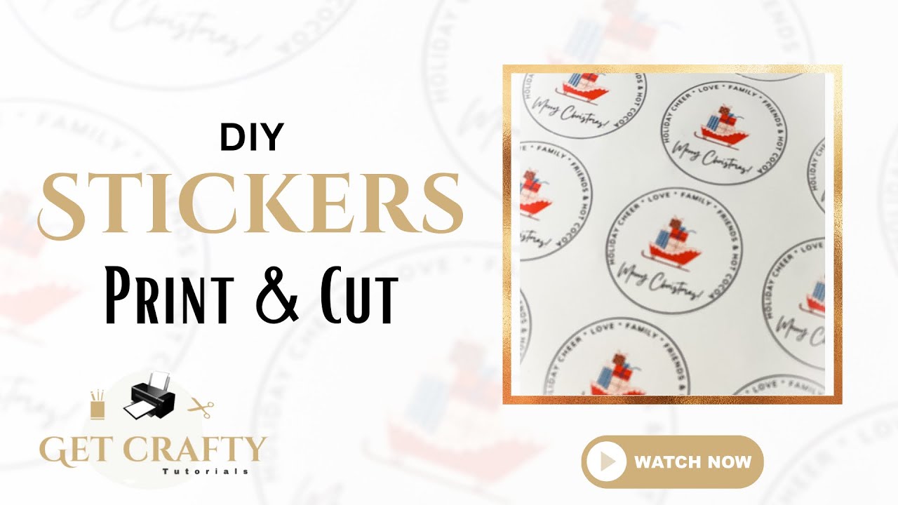 DIY Stickers with Print & Cut | using Cricut & CANON - YouTube