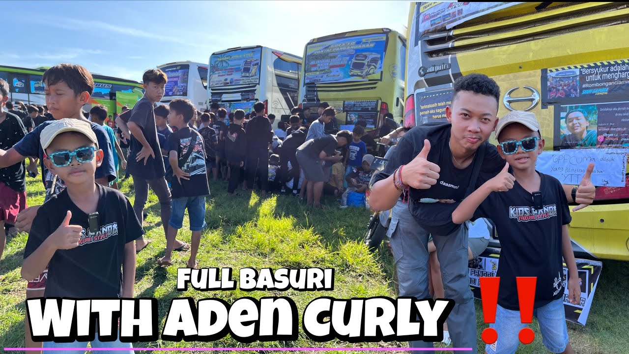ketemu kang aden curly original yang lagi di serbu para bus mania neyh ...
