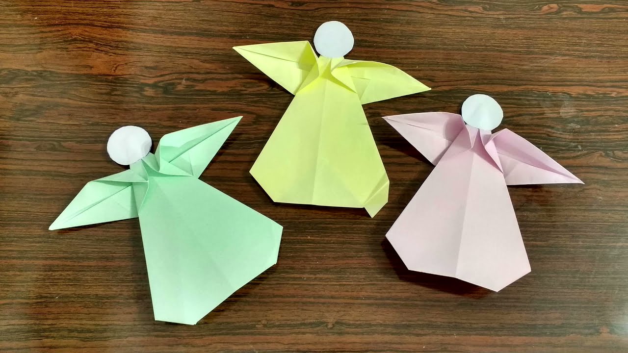 Origami de Natal - Anjos - YouTube