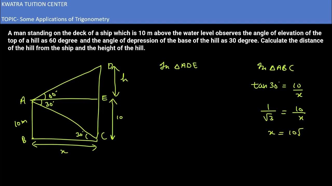 4 A Man Standing On The Deck Of A Ship Which Is 10 M Above The Water 4-a-man-standing-on-the-deck-of-a-ship-which-is-10-m-above-the-water
