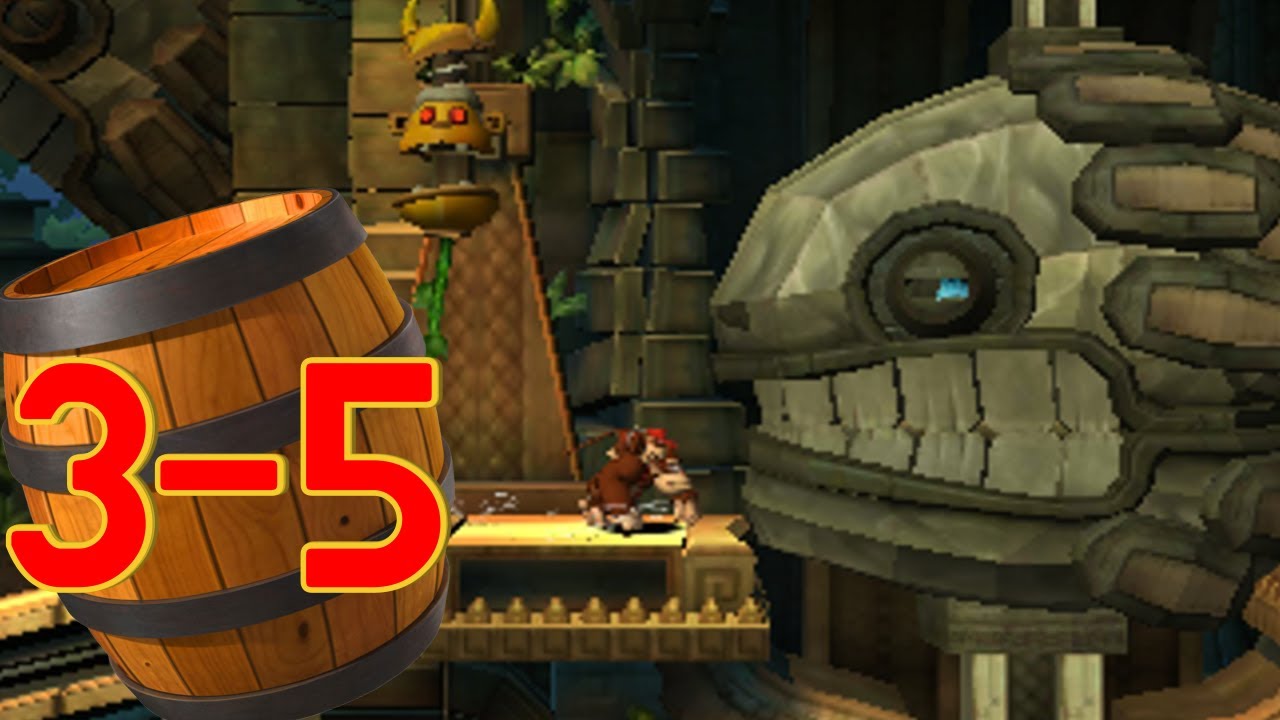 Donkey Kong Country Returns 3D World 3-5 Itty Bitty Biters - YouTube