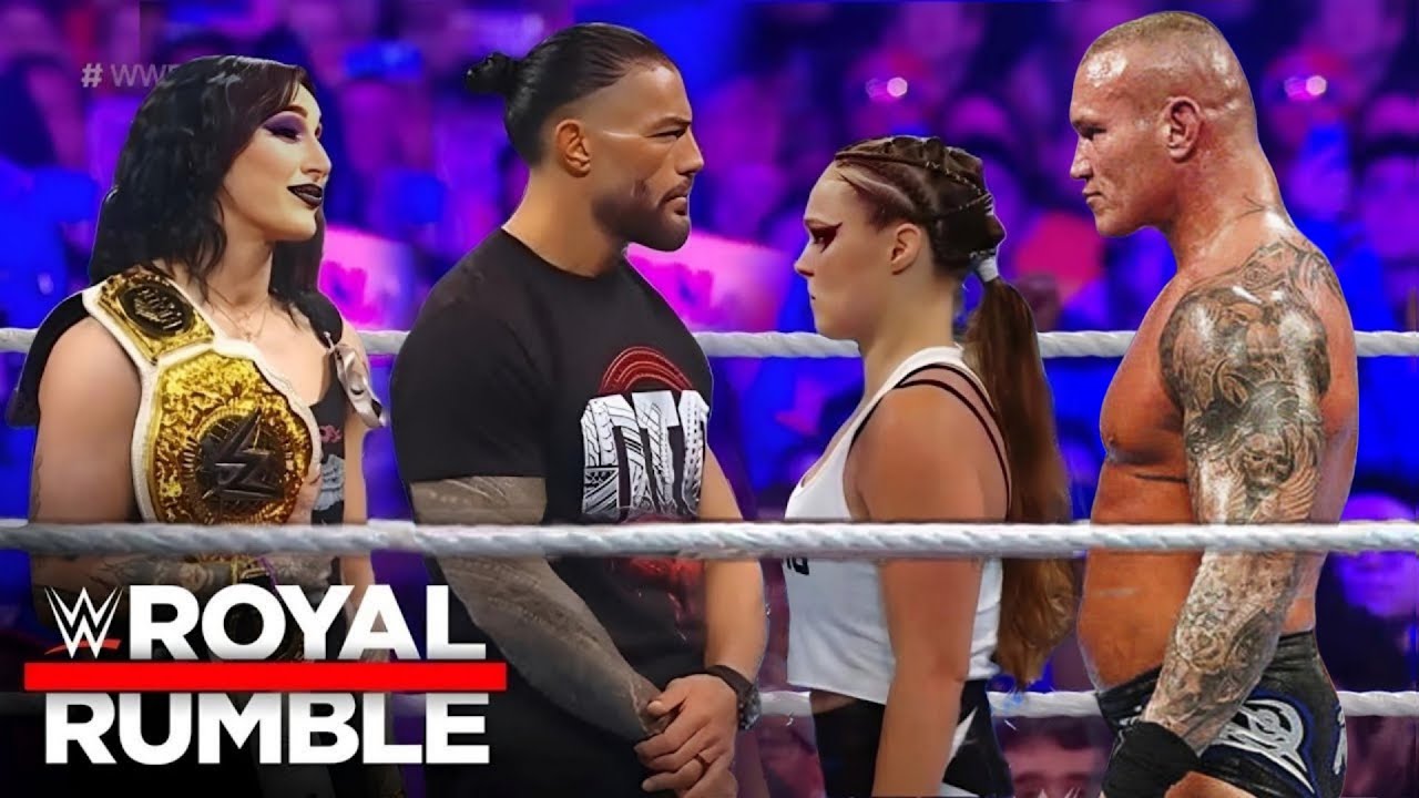 Ronda Rousey & Randy Orton vs. Roman Reigns & Rhea Ripley - FULL MATCH ...