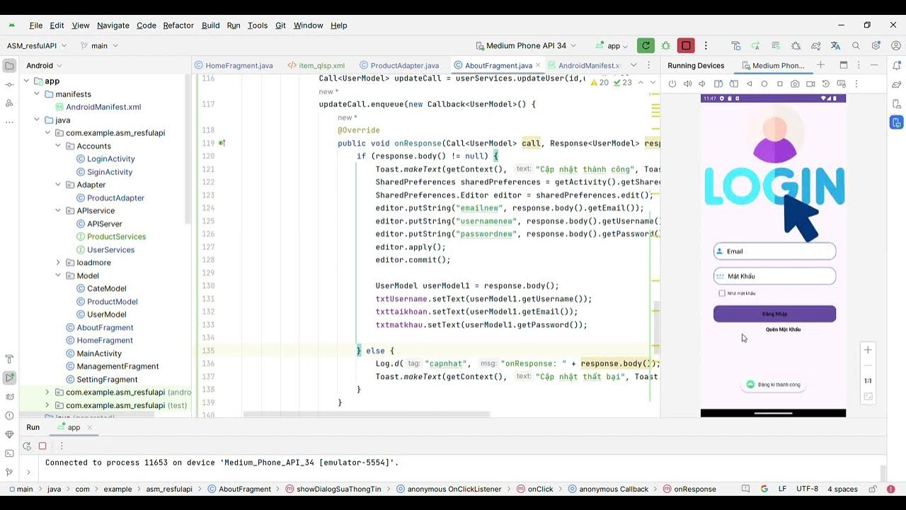 ASM resfulAPI – AboutFragment java ASM resfulAPI app main 2024 02 24 23 46 33 - YouTube