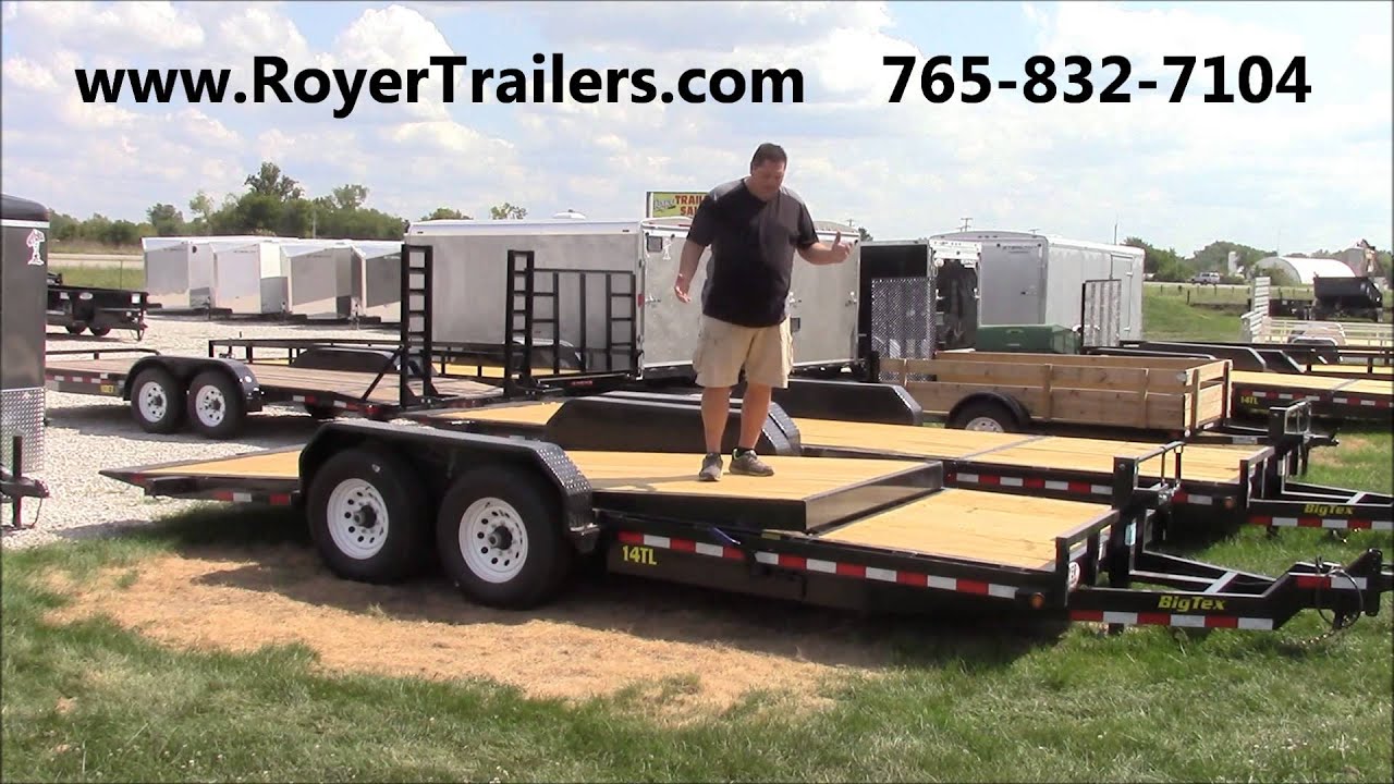 Big Tex 14TL 20' Tilt Trailer - YouTube