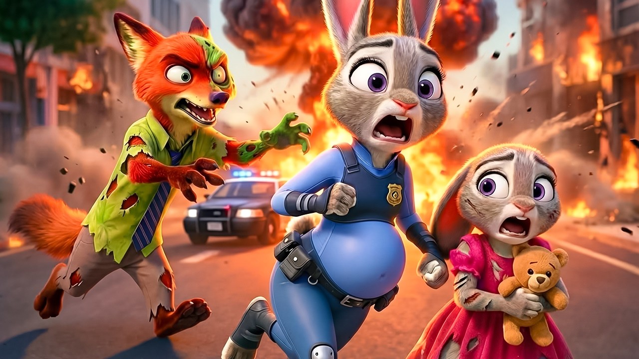 😱 OMG! 🦊🐰 Zombie Nick Breaks into Judi's House 🧟 But the Police Were ...