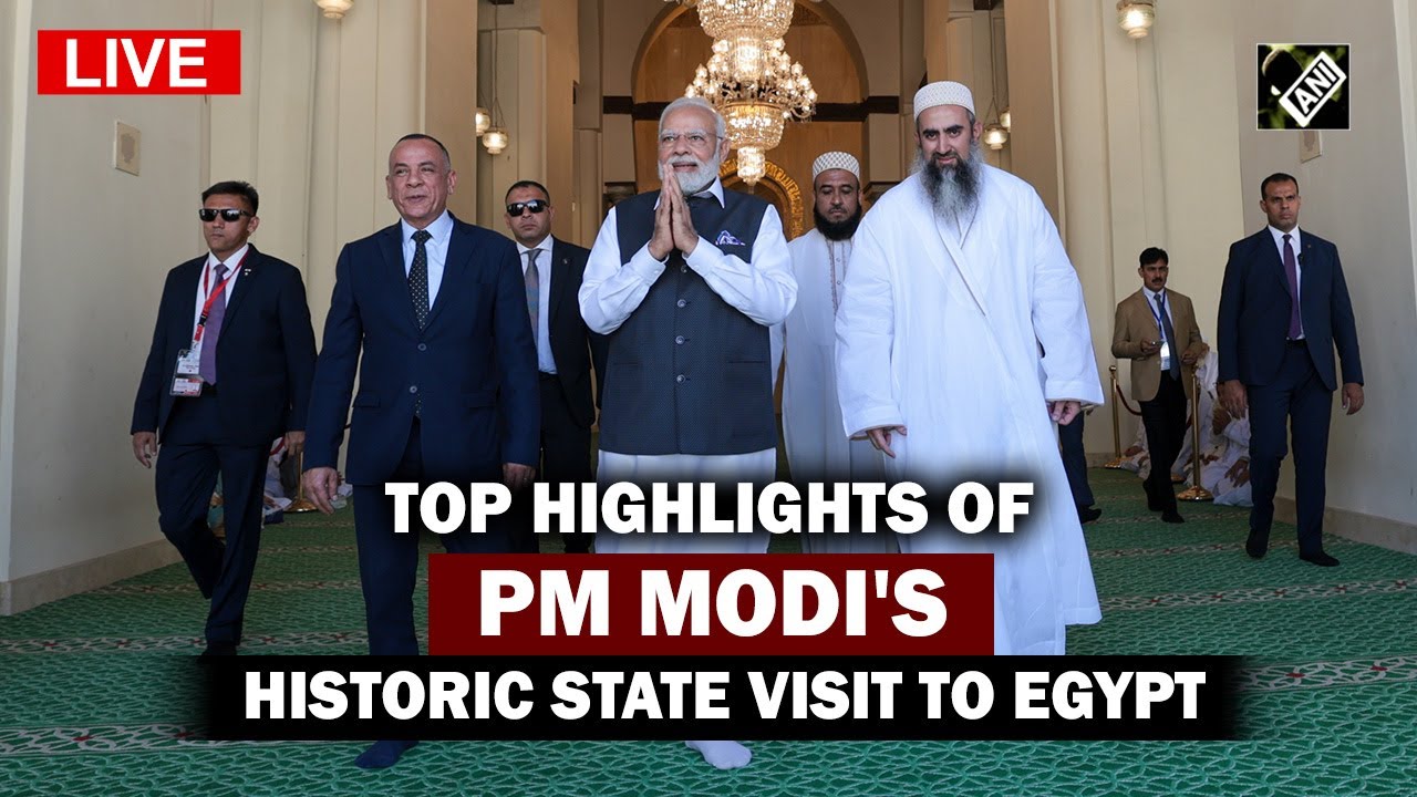Top Highlights of PM Modi's Historic State Visit to Egypt - YouTube