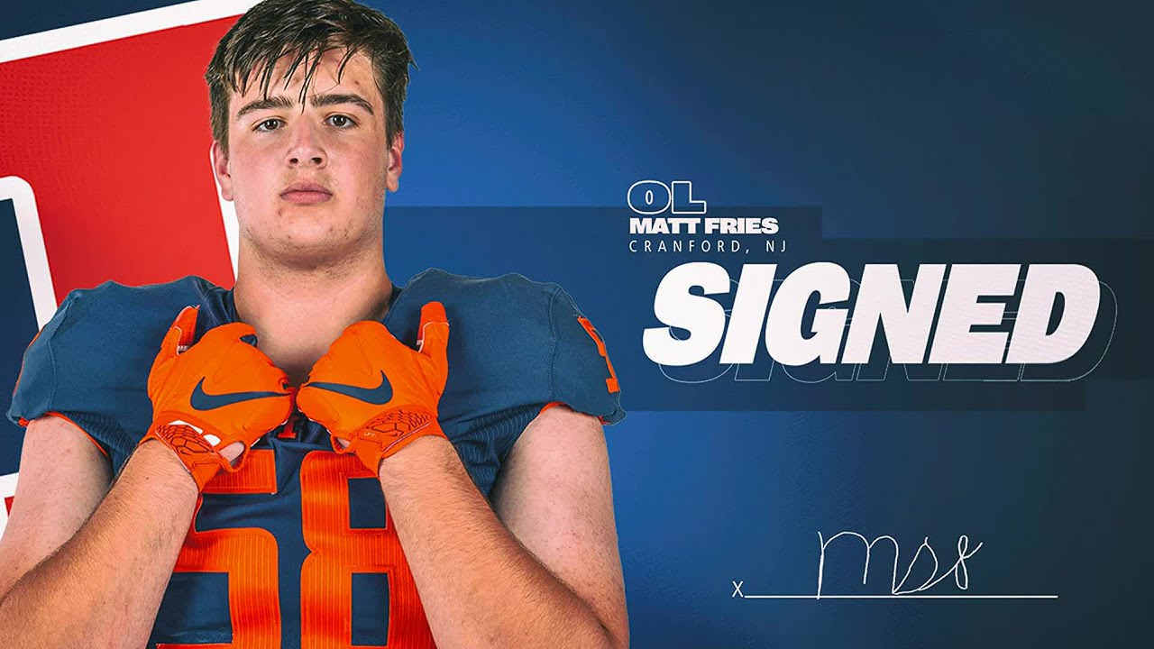 Illini Football Signing Day Dec. 2021 » OL Matt Fries - YouTube
