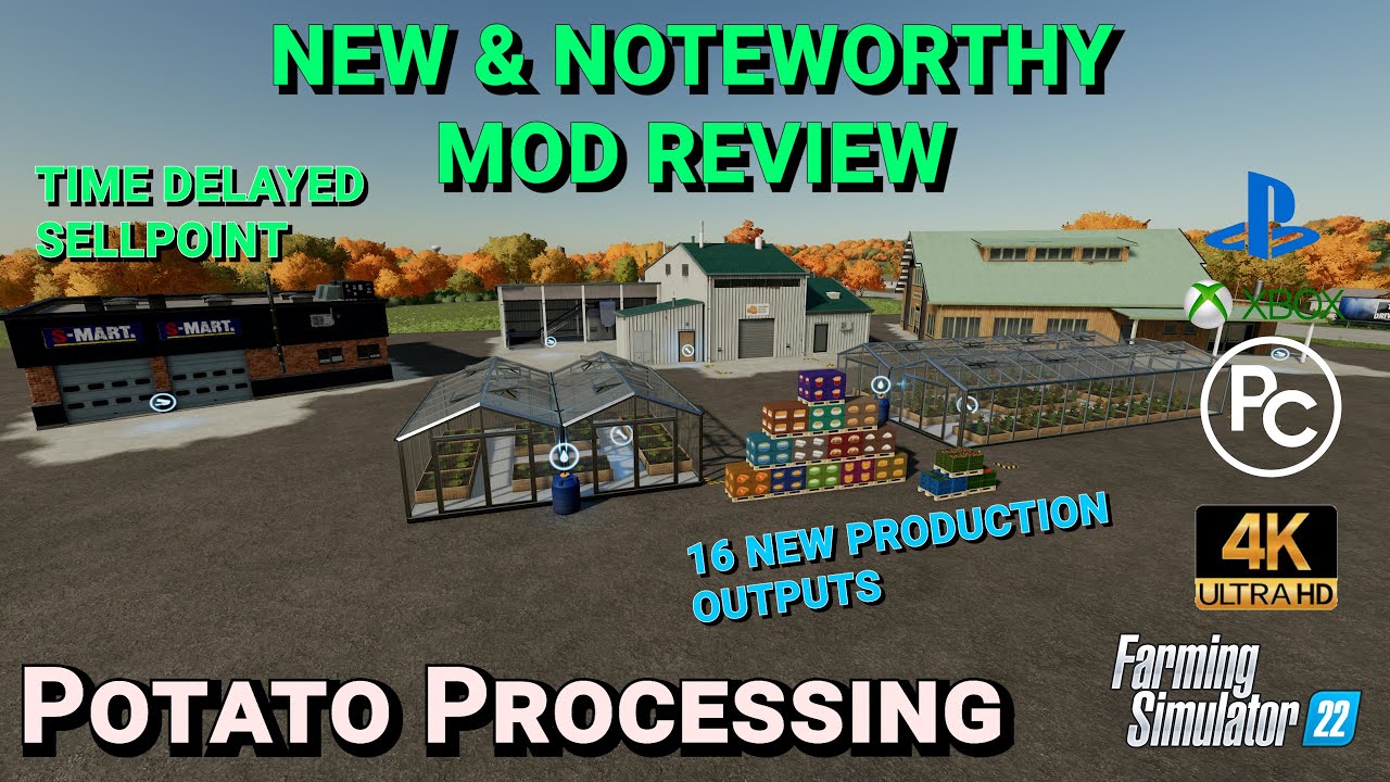 Potato Processing Mod Review Farming Simulator 22 - YouTube
