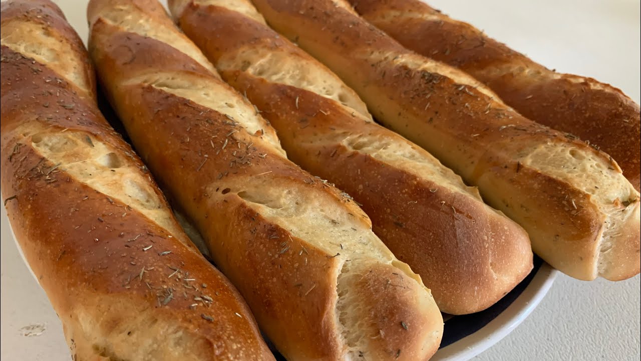 Baguette de hierbas, los más crujientes y suaves, receta artesanal ...