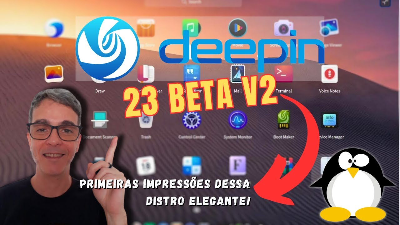 DEEPIN 23 BETA V2 - Primeiras Impressões dessa Distro ELEGANTE! - YouTube