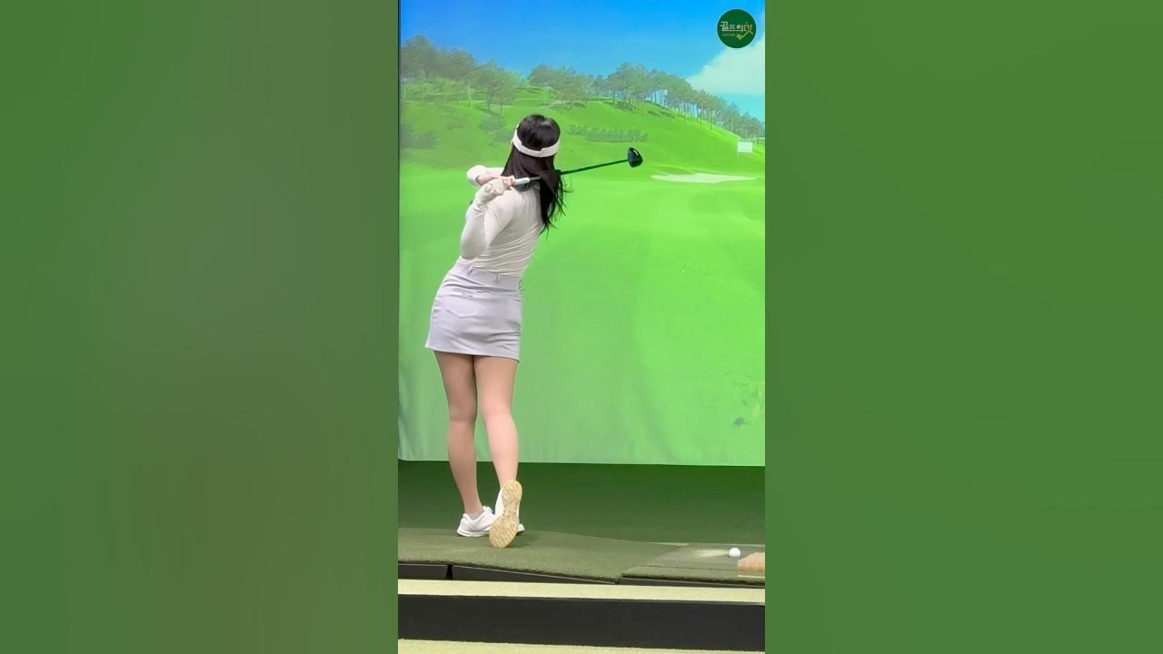예선 1위의 날카로운 샷감 보실까요~? 😉🤍 | KLPGA 김채원(Chaewon Kim) #김채원 - YouTube