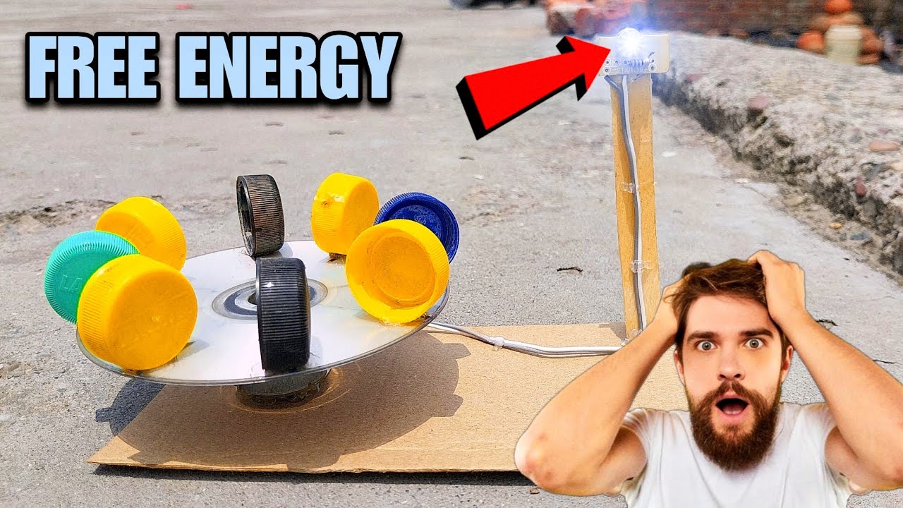 Air Power Free Energy Generator With DC Motor 100% Real Experiment at ...