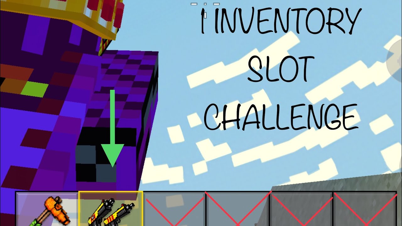 1 Inventory Slot Challenge (Pixel Gun 3D) - YouTube
