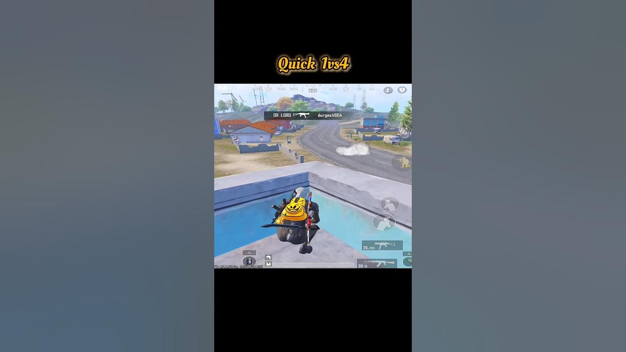 Quick 1vs4 🔥 #bgmi #pubgmobile #youtuberanji #ytr #ytshorts - YouTube