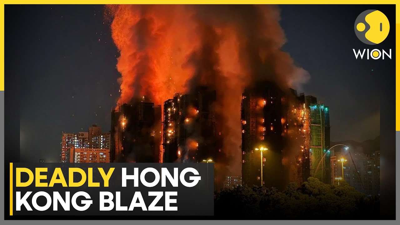 Hong Kong Fire: Massive Fire Burns Tai Po's Eight Block Wang Fuk ...