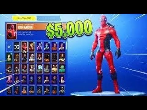 $5,000 RARE Fortnite Locker Showcase! Season 1-8 140+ skins! (BEST XBOX ...