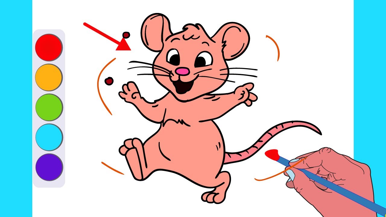 How to draw a rat easy step by step / Rat drawing for beginners - YouTube