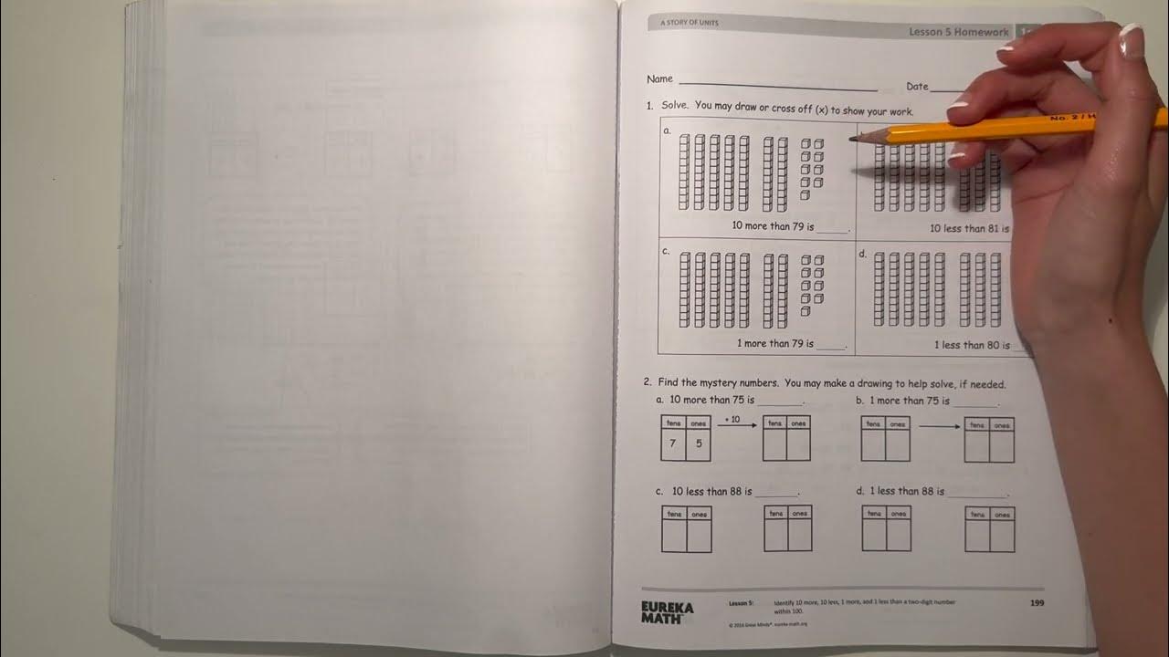 Eureka Math Grade 1 Module 6 Lesson 5 Homework | #mathwithaubrey # ...