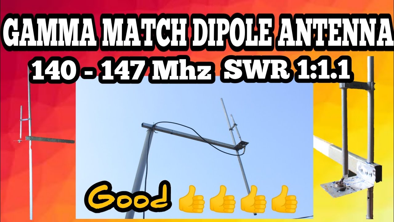 Gamma Match Dipole Antenna YouTube