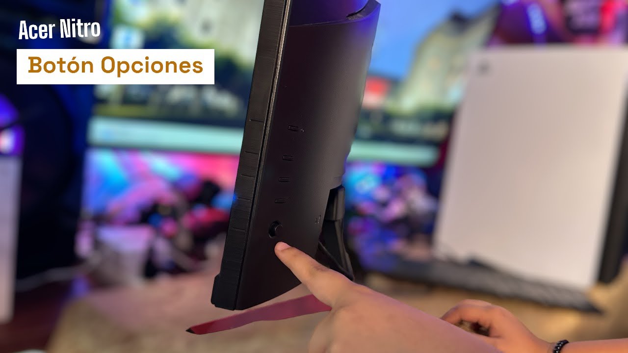 Monitor Acer Nitro / Cómo usar el botón de opciones ? - YouTube