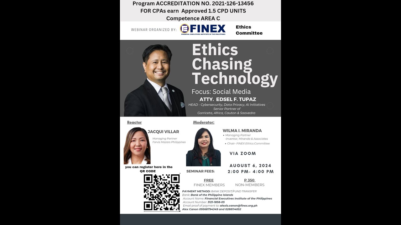 Ethics Chasing Technology, a webinar on social media and ethical issues ...