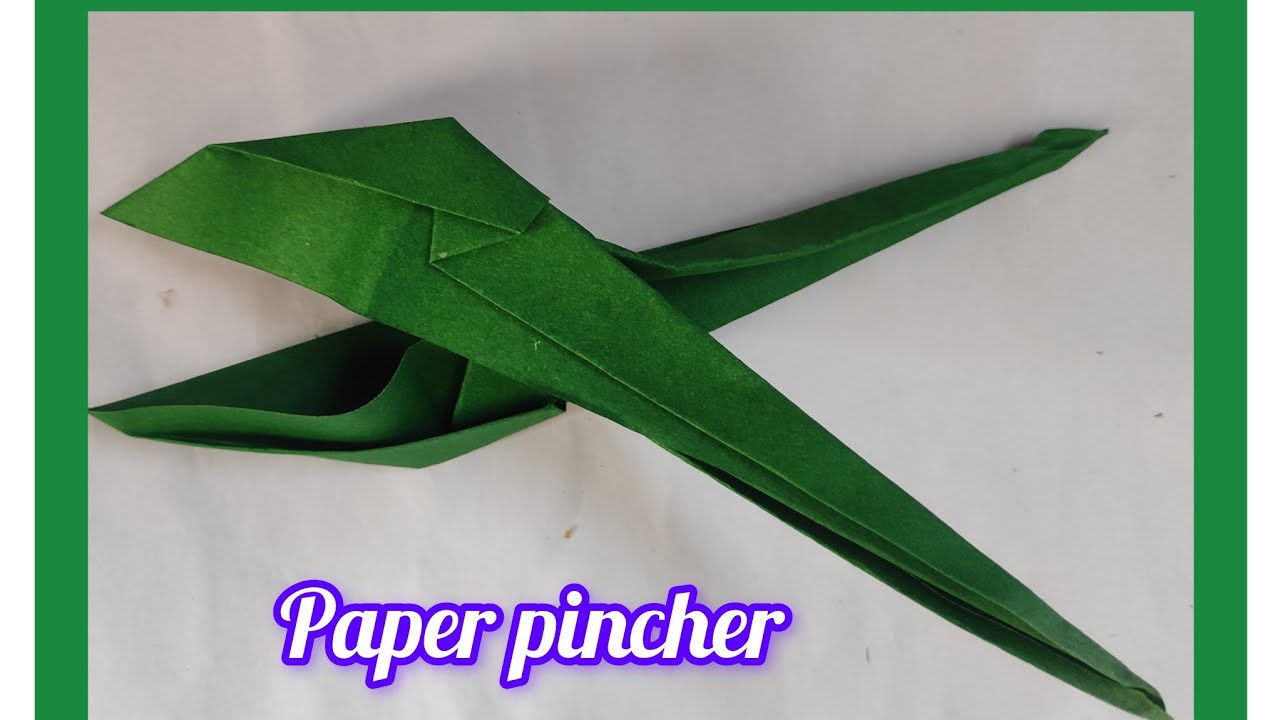 how to make paper pincher/origami pincher/paper toy - YouTube
