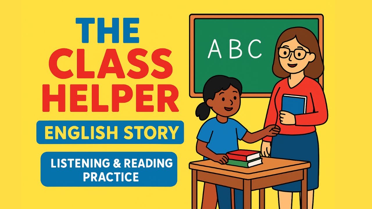 English Story: The Class Helper 📝 | Listening & Reading Practice for ...