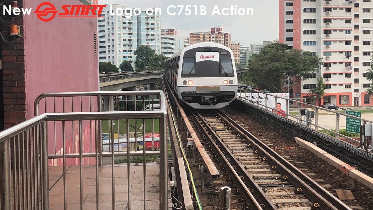 ⁴ᴷ⁶⁰ C751B New SMRT Logo in Action - YouTube