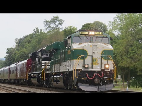 NS OCS With NS 8099 (Southern) Leads Assembly, Departure, Return & NS 8114 (Norfolk Southern) NS ...