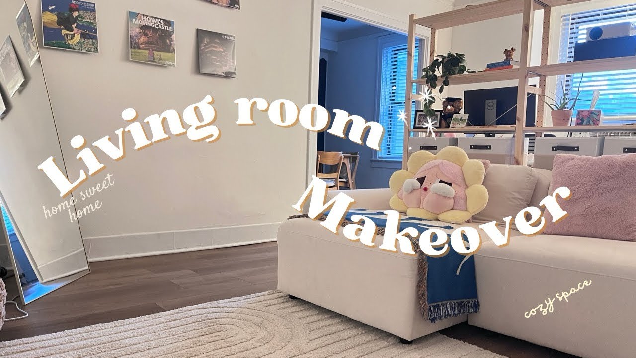 living room makeover (clean & reorganize with me) - YouTube